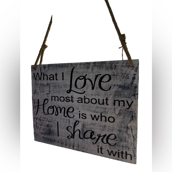 Wall Decor | Home Decor Wooden Rope Hangable Wall Plaque New | Poshmark